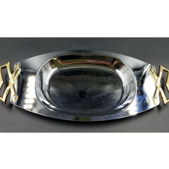 Kromex | Dining | Art Deco Serving Bread Tray Platter Rectangle Silver ...